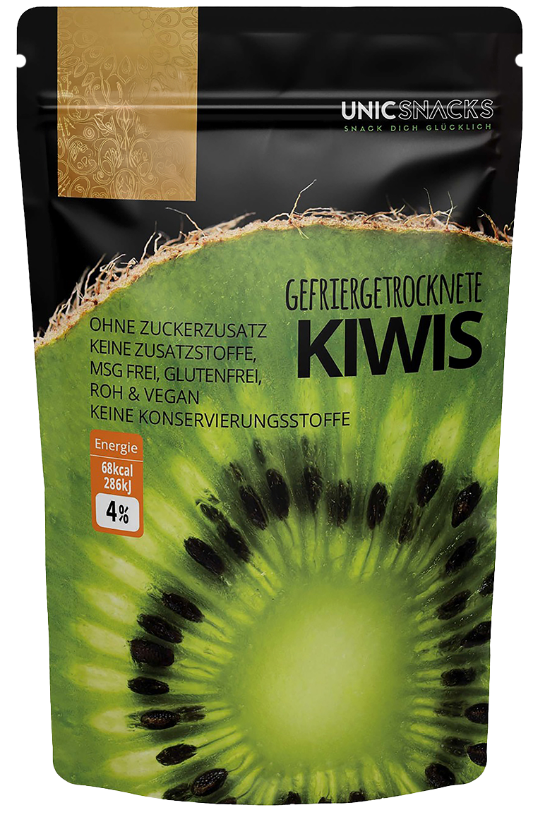 Gefriergetrocknete Kiwis - unicsnacks.com